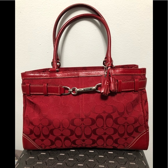 Coach | Bags | Red Vintage Coach Tote | Poshmark